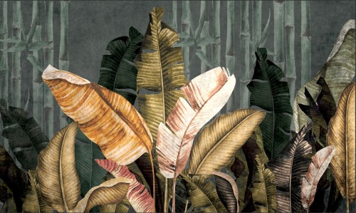 Fototapeta w liście bananowca One Wall Design ORX 190514-2 PERSANO | Tapety-Sklep.com