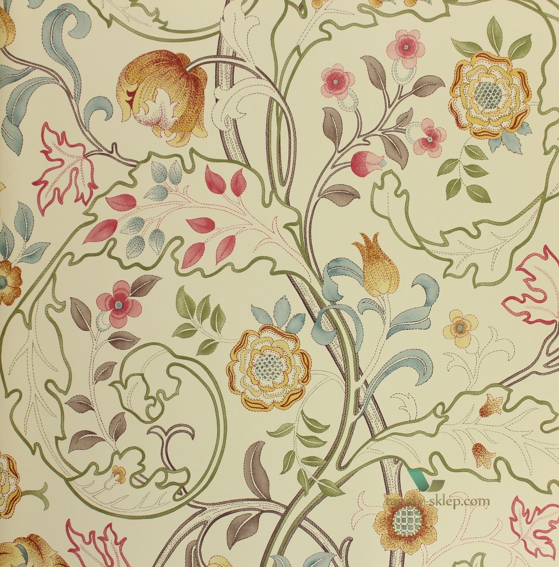 Tapeta Botaniczna William Morris 214730 Archive III | Tapety-Sklep.com ...